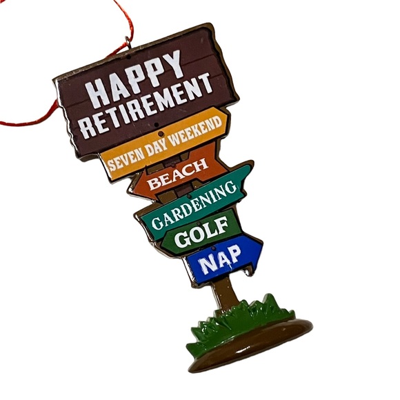 Hallmark | Holiday | Hallmark Happy Retirement Signpost Christmas ...